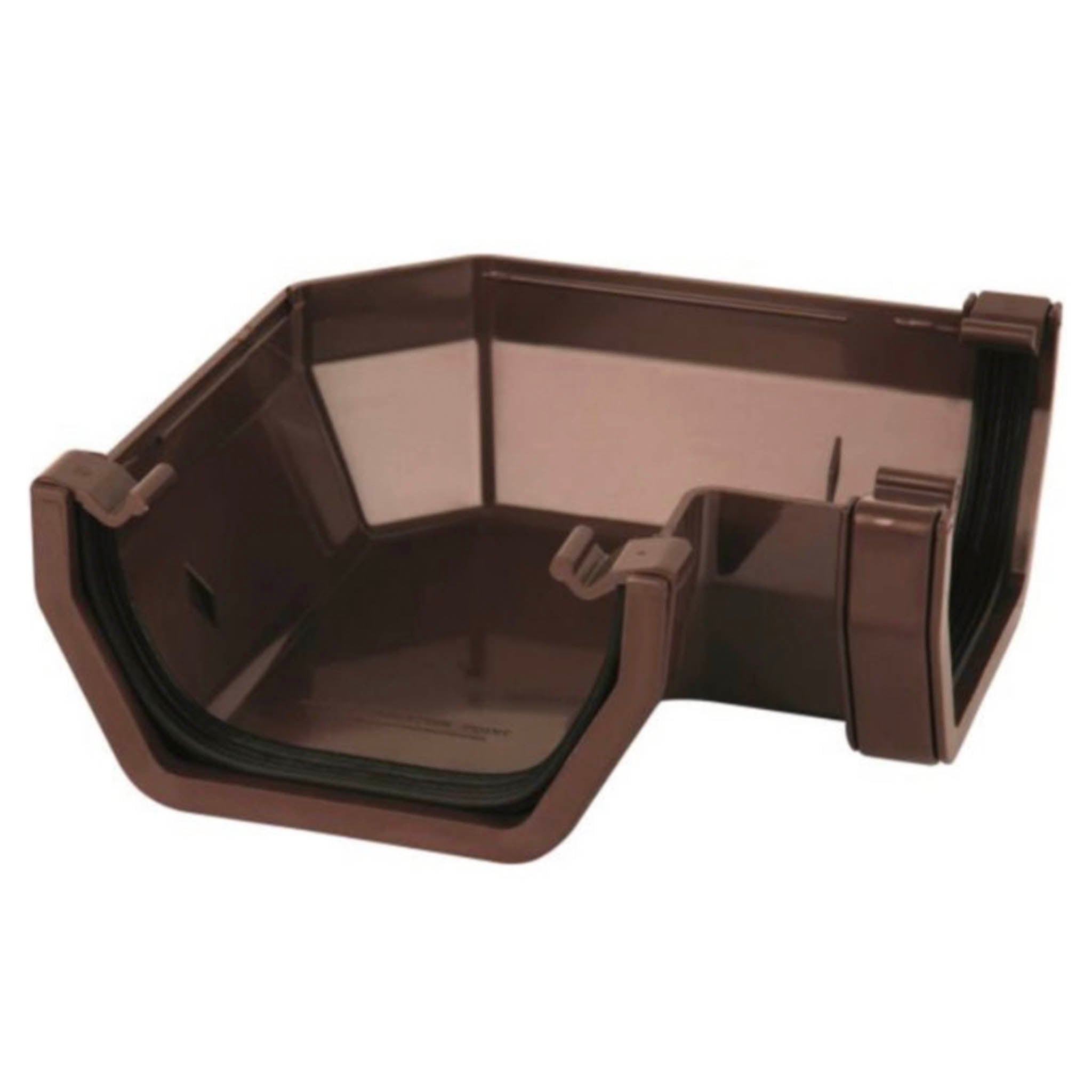Brown Square Gutter 90 Degree Bend