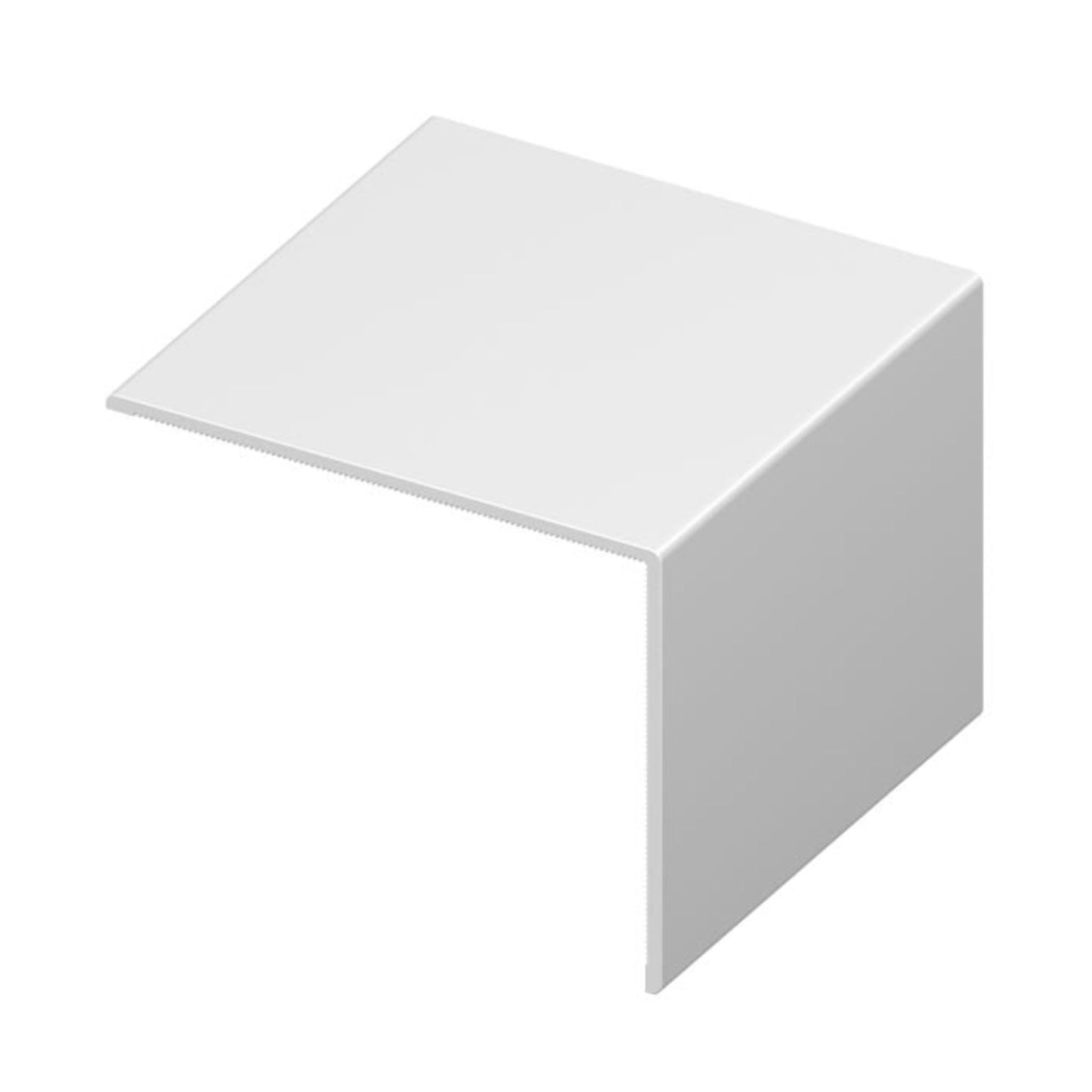 Rigid PVC Plastic Angle White 40mm x 40mm - 5 Metre