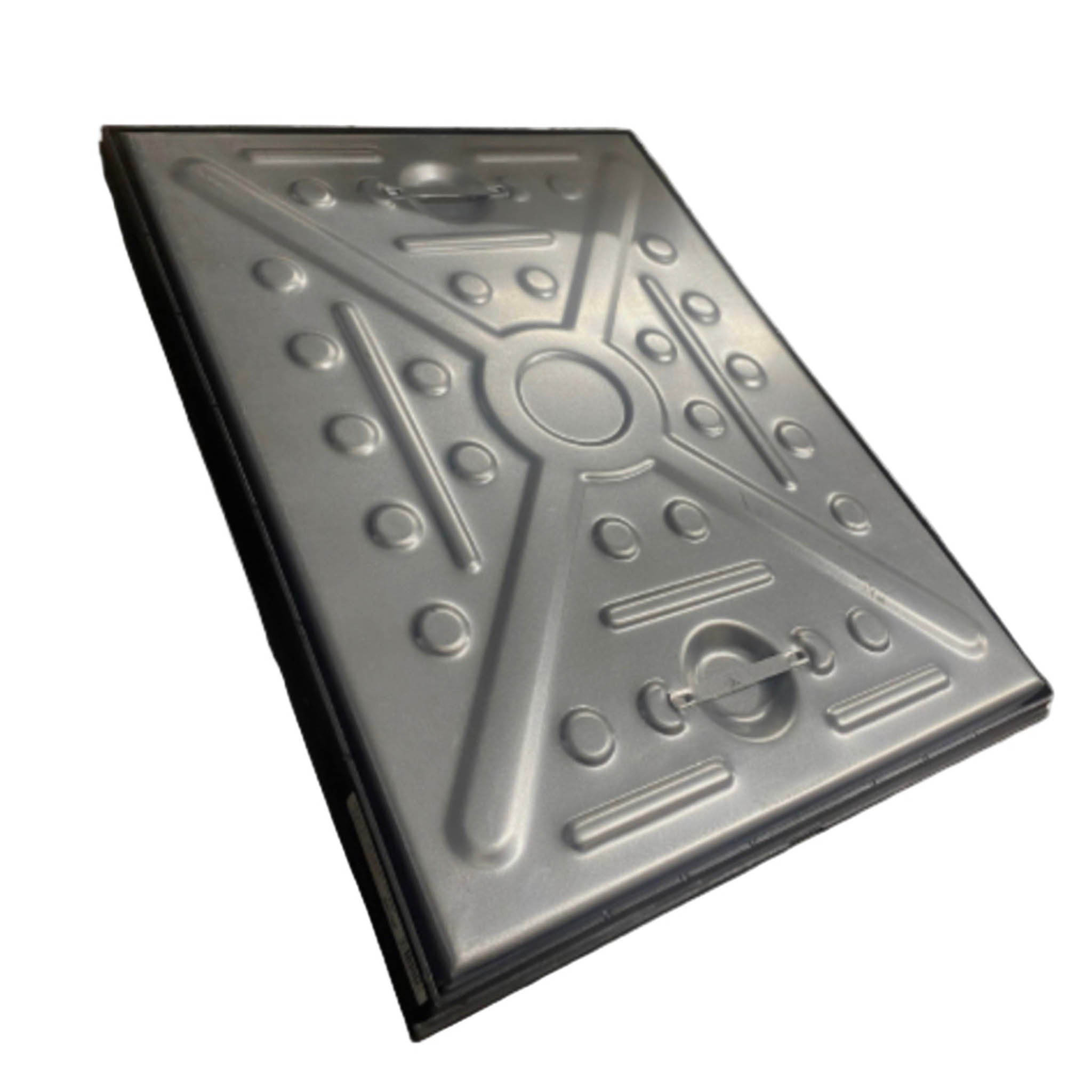 Underground Galvanised Pedestrian Manhole Drain Cover and Frame - 24in